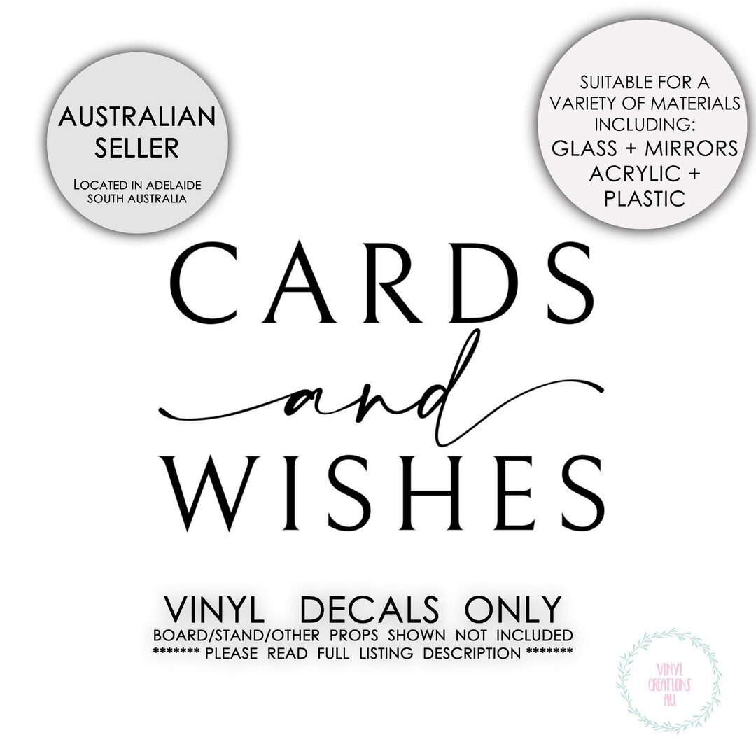 Wishing Well Vinyl Decals \ Stickers DIY Custom Names Labels Signs ...