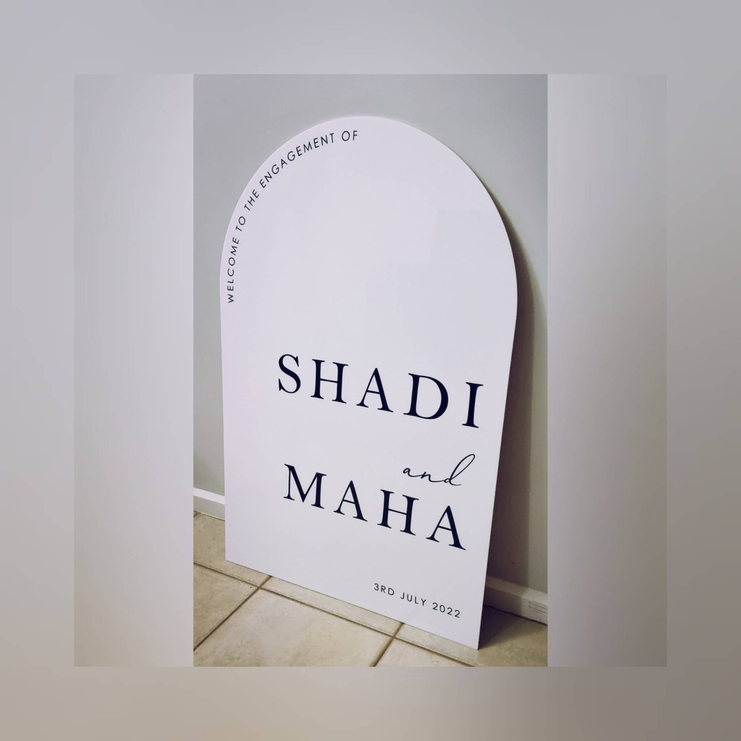 Wedding Sign Acrylic Backdrop Board - Etsy Australia