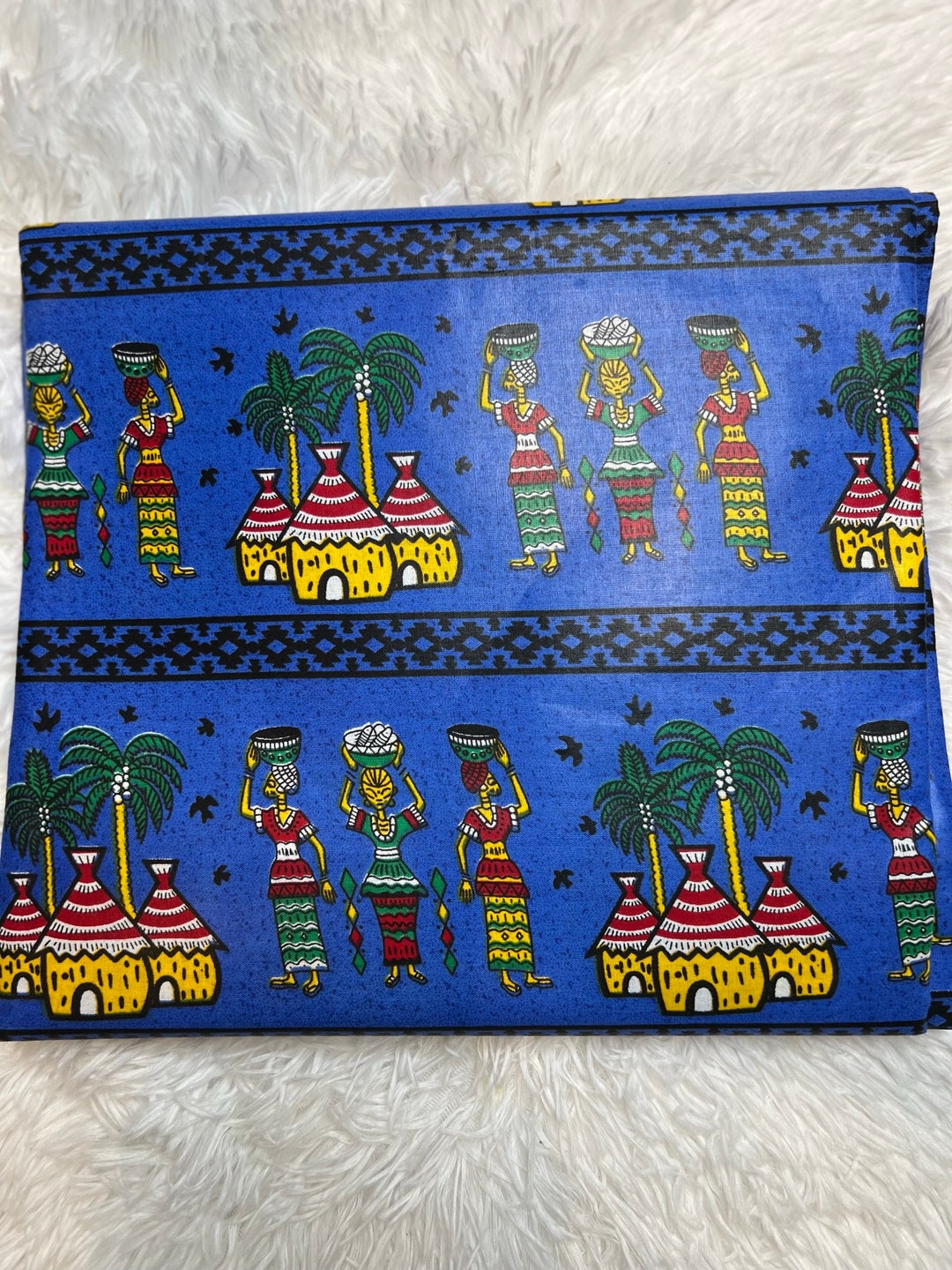 6 Yards AFRICAN ETHNIC NATIVE Mud Fabric Bohemian Ethnic Style Graphic ...