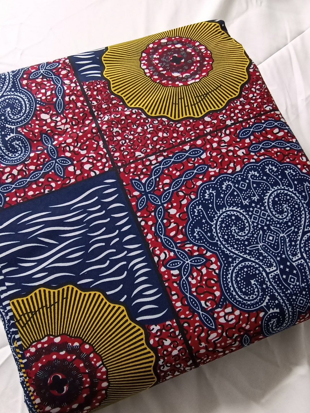 Polycotton African Fabric 6 Yards Soft Ankara Wax Print Material - Etsy