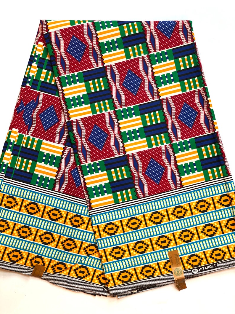 Genuine Kente Top Supreme Wax African Fabric. - Etsy