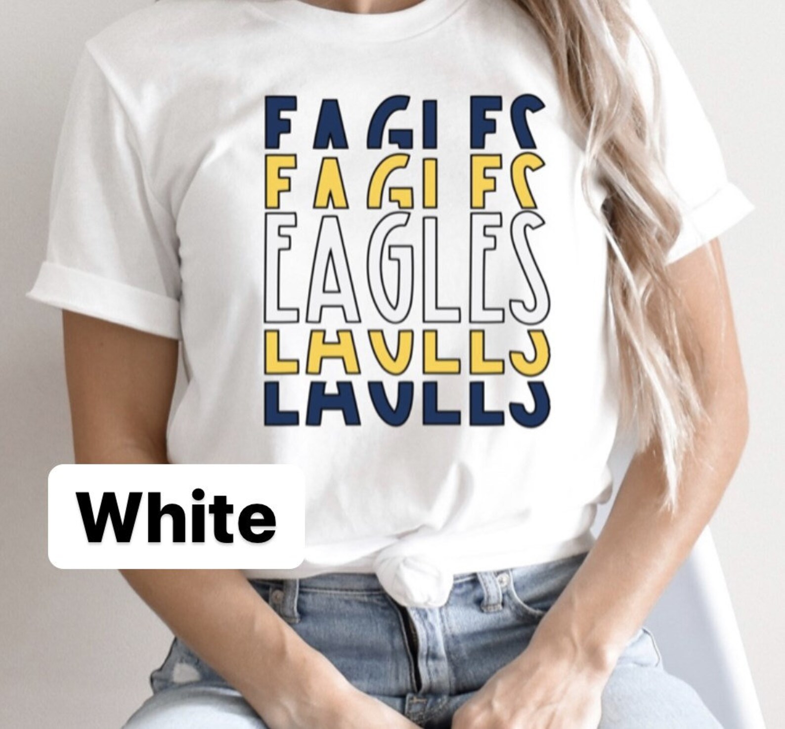 Custom Name Retro Stacked Tees - Etsy