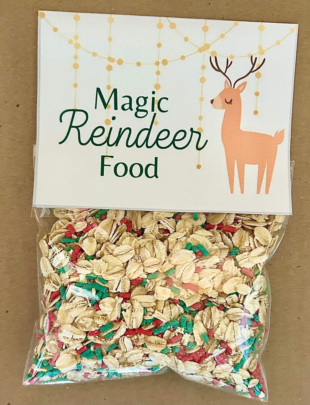 Magic Reindeer Food Christmas Eve Craft Tradition Santa Claus Treats ...