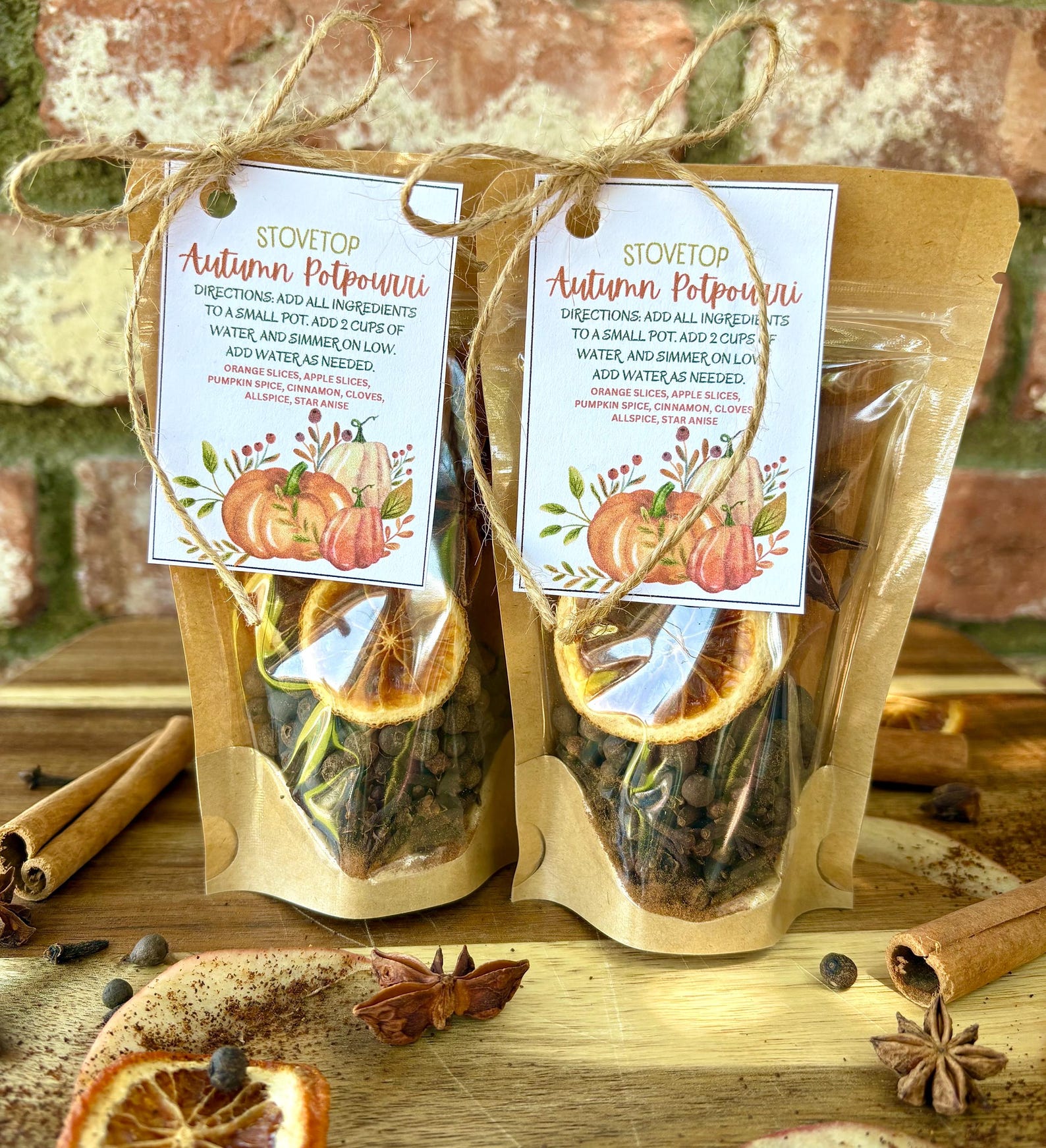 Autumn Stovetop Potpourri: Fall Spice Simmering Gift / Organic Stovetop ...