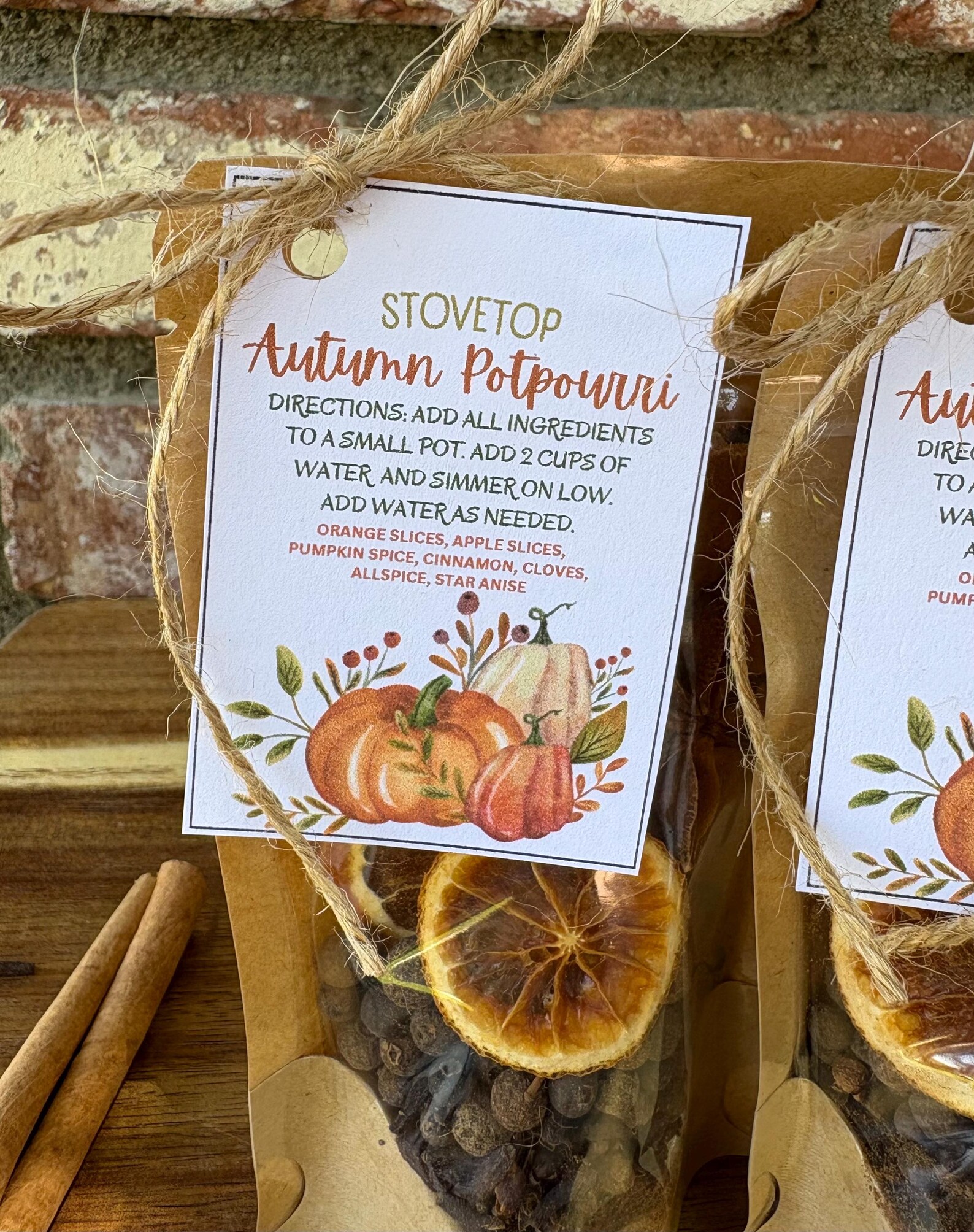 Autumn Stovetop Potpourri: Fall Spice Simmering Gift / Organic Stovetop ...