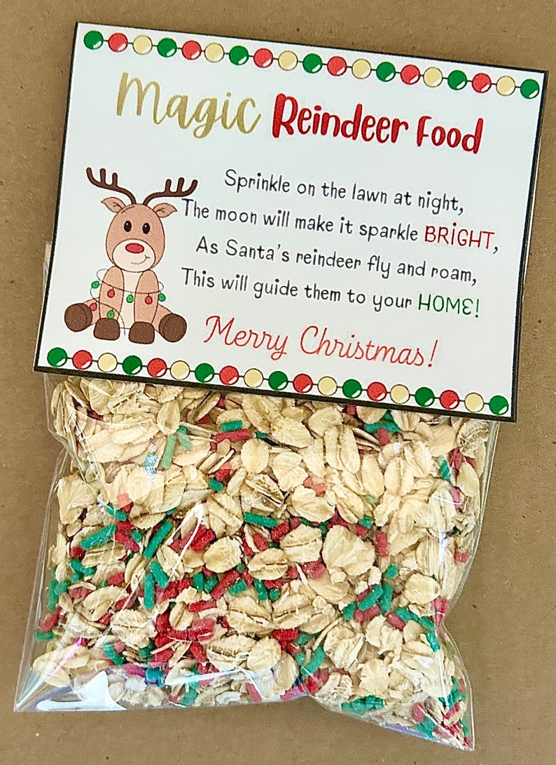 Magic Reindeer Food: Christmas Eve Tradition, Santa Treat - Etsy