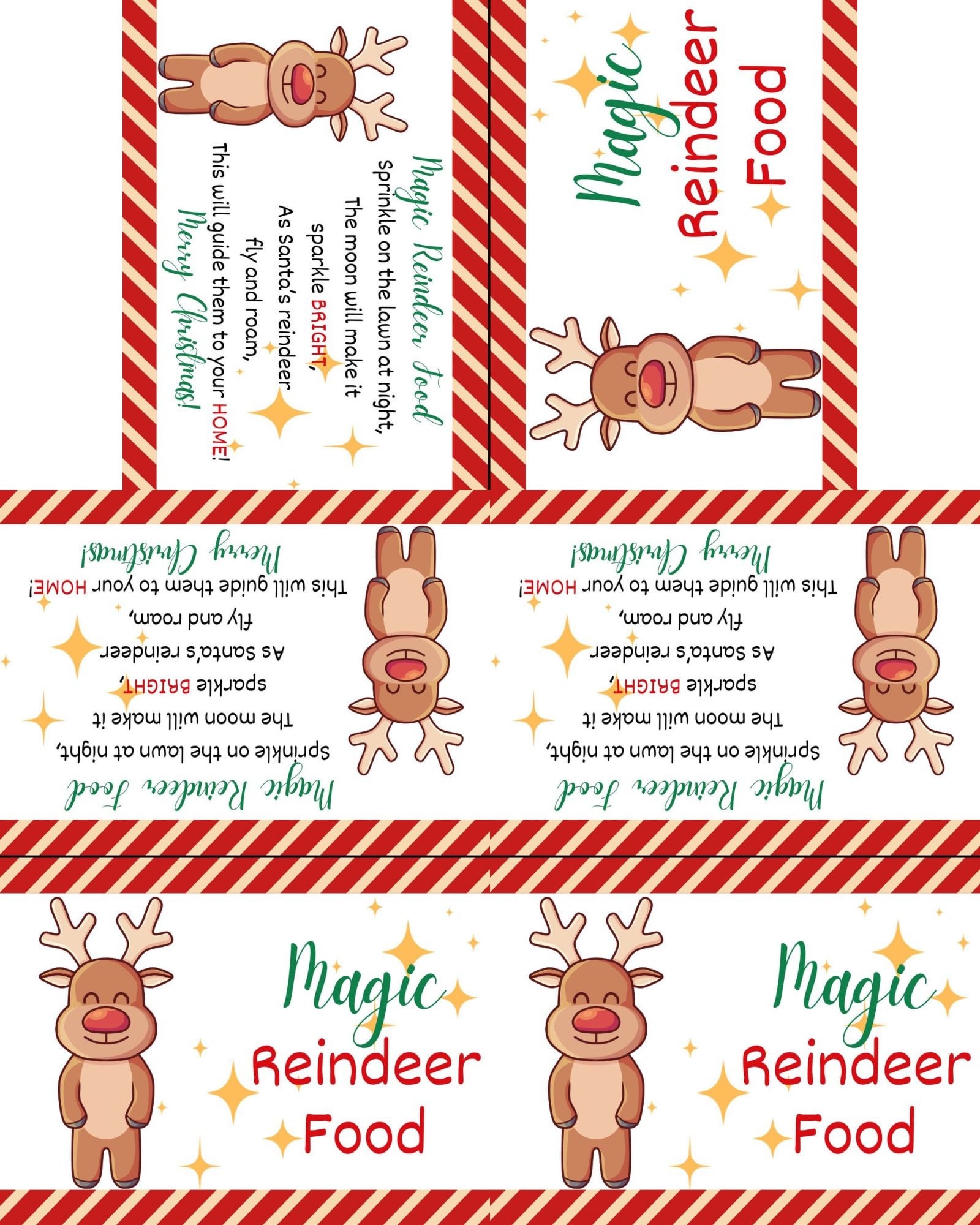 Magic Reindeer Food Label: Christmas Craft (digital Download) - Etsy
