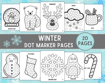 Do-a-dot Arctic Animal Preschool Activity - Etsy