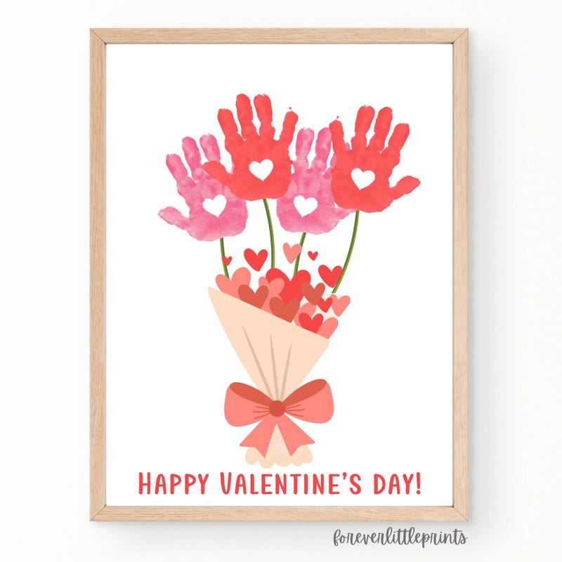 Handprint Flower Art - Etsy
