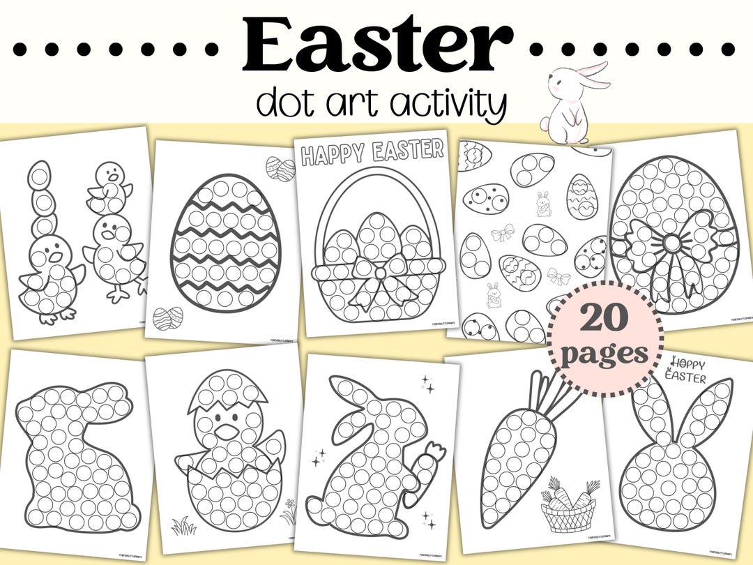 Easter Dot Marker Printable, Do A Dot Marker Coloring Activity ...