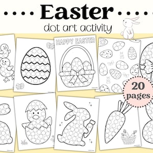 Easter Dot Marker Printable, Do A Dot Marker Coloring Activity ...