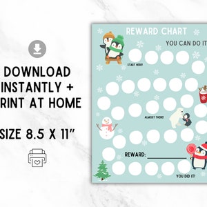 Reward Chart for Kids Toddlers, Potty Training Chart, Chore Chart for ...