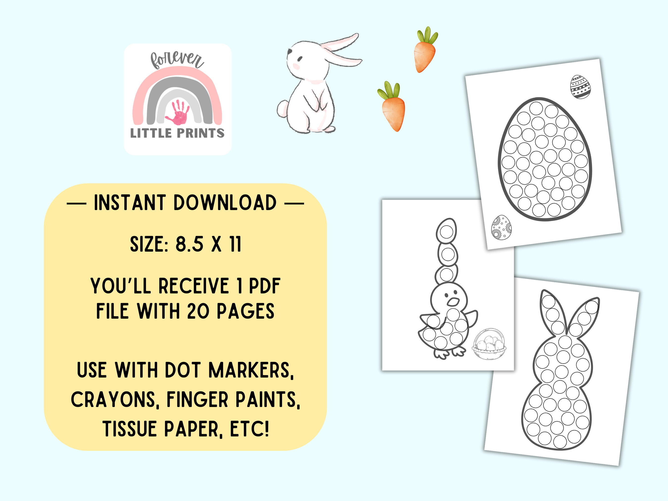 Easter Dot Marker Printable, Do A Dot Marker Coloring Activity ...