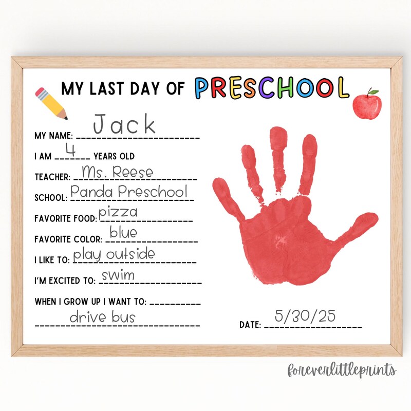 First Day of Pre K - Etsy