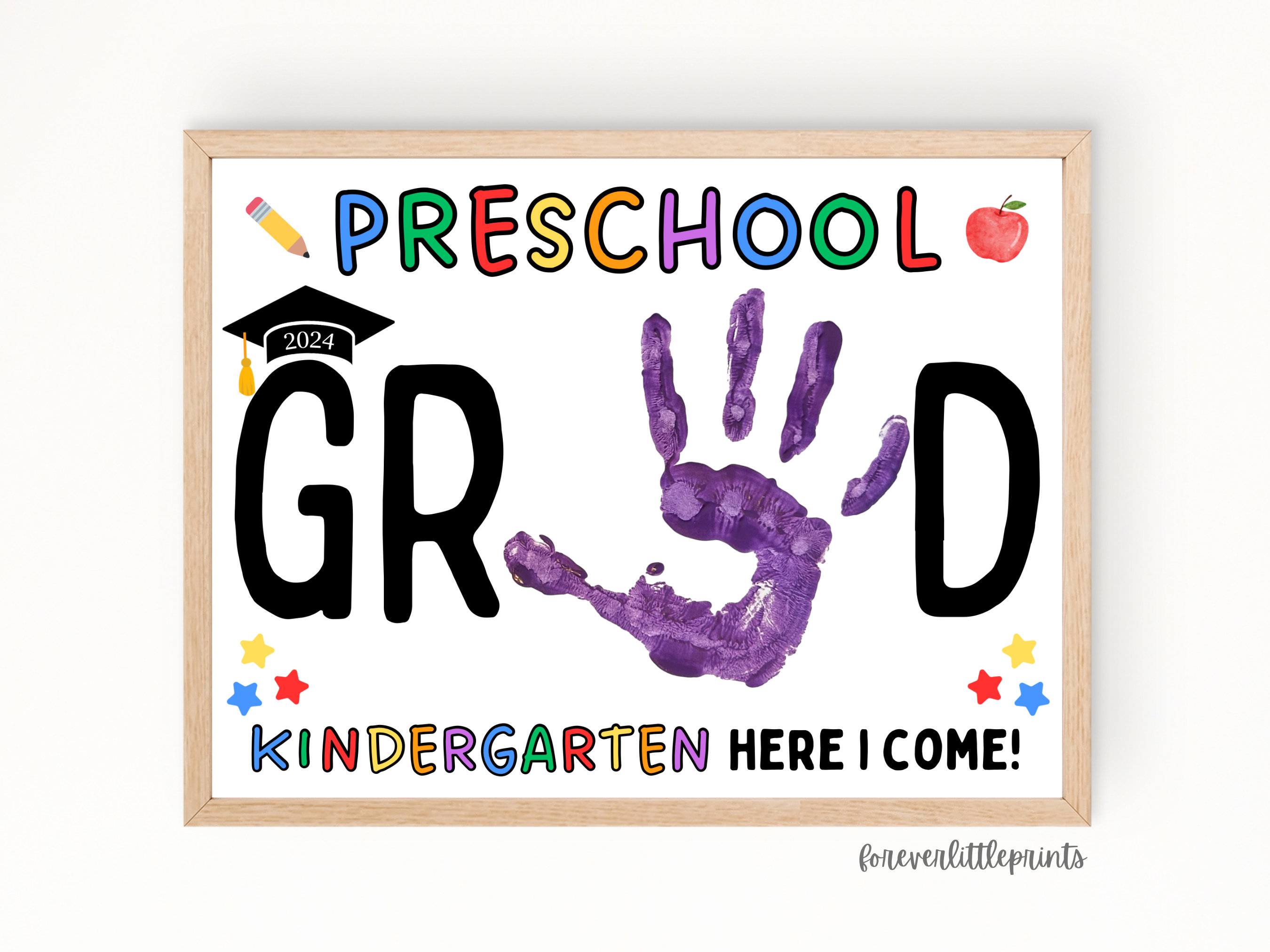 Preschool Graduation Handprint Art, Last Day of School, End of ...