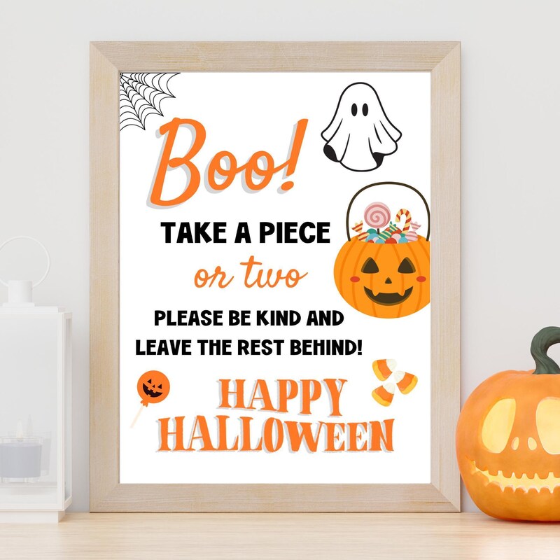 Trick or Treat Sign - Etsy