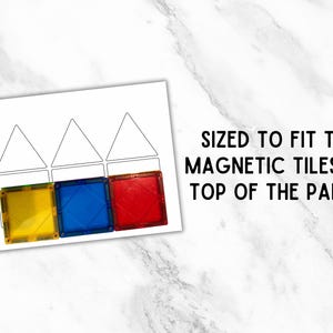 Magnetic Tiles Templates, Magnet Tile Activity Card Puzzles Printables ...