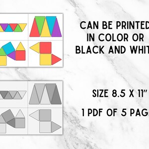 Magnetic Tile Cards, Magnet Tile Activity Puzzle Templates, Kids ...