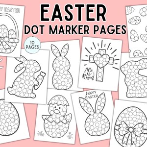 Easter Dot Marker Printable, Do A Dot Marker Coloring Activity ...