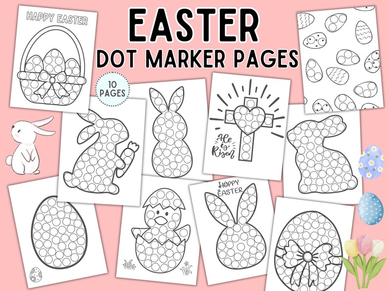 Easter Dot Marker Printable, Do A Dot Marker Coloring Activity ...