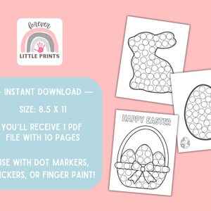 Easter Dot Marker Printable, Do A Dot Marker Coloring Activity ...