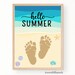 Hello Summer Handprint Art for Kids Toddler Infant, Beach Ocean ...