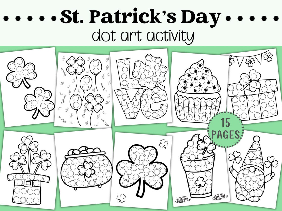 St Patrick’s Day Dot Marker Pages, Do A Dot Marker Activity Coloring ...