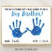 Big Brother Handprint Craft, Handprint Art for Infant Toddlers and Kids ...