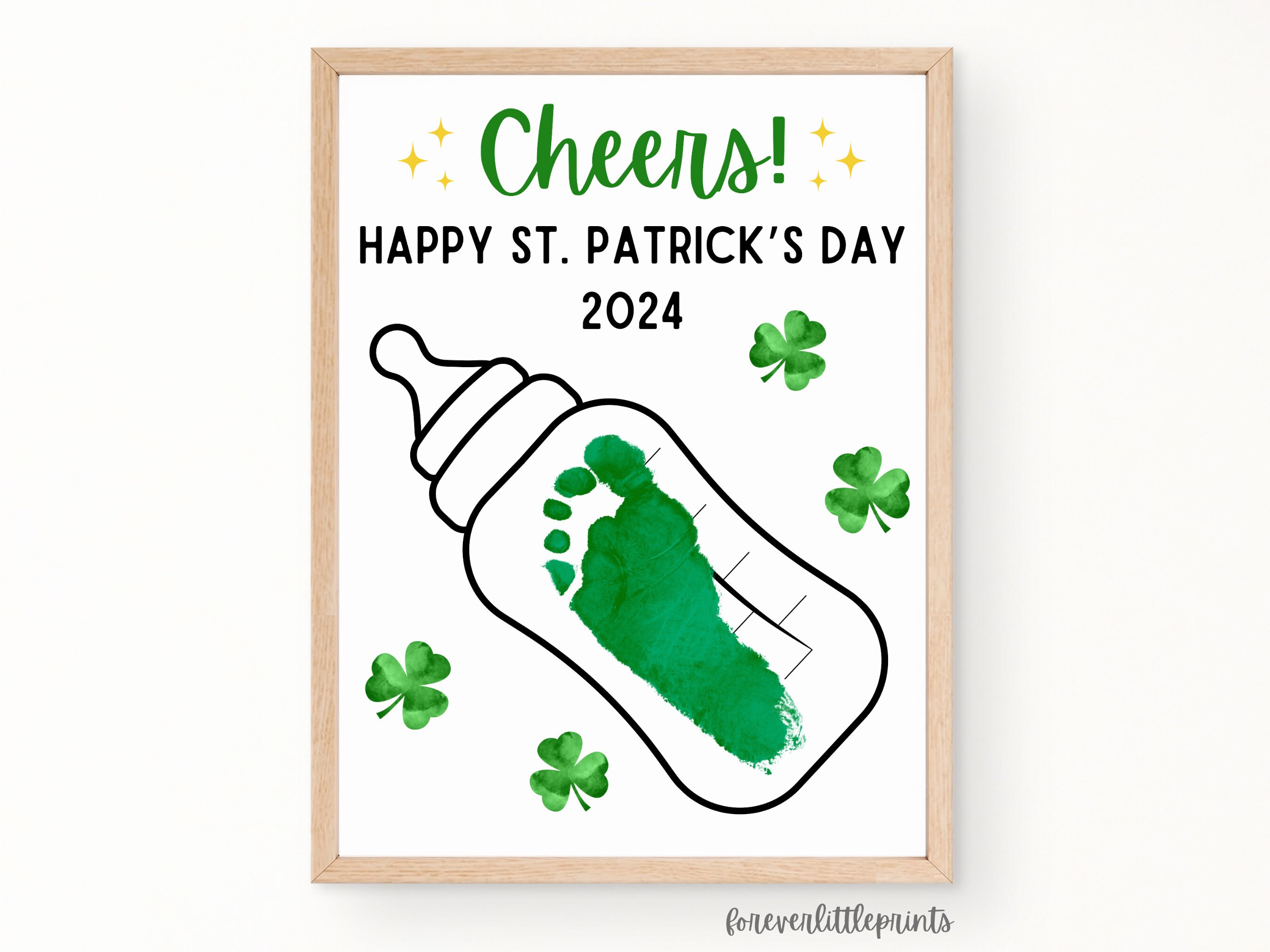St Patricks Day Handprint Craft for Infant Toddler Baby, Saint Patricks ...