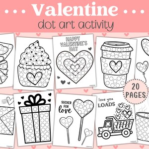 Valentine Dot Marker Pages, Toddler Activity, Do A Dot Marker Printable ...
