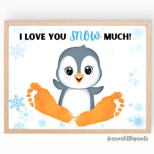 Penguin Handprint Craft for Kids Baby Toddler, Winter Handprint Art ...