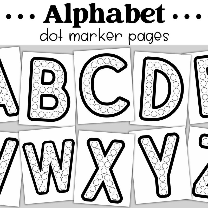 Alphabet Dot - Etsy UK