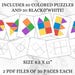 Magnetic Tiles Templates, Magnet Tile Activity Card Puzzles Printables ...
