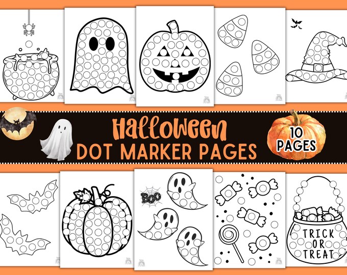 Halloween Toddler Printable Activities Dot Sticker Printable Preschool ...