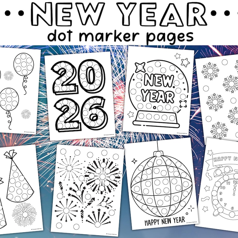 Kids Dot Paint Pages - Etsy