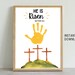 He is Risen Easter Handprint Art for Kids Infant Toddler Baby, Sunday ...