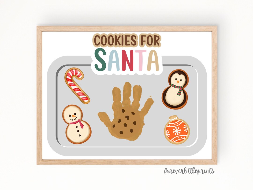 Christmas Cookies Handprint Art Craft for Kids Baby Toddler, Cookie for ...