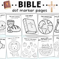 Dot Marker Bible Coloring Page | the Bible is God's Word | Bible for ...