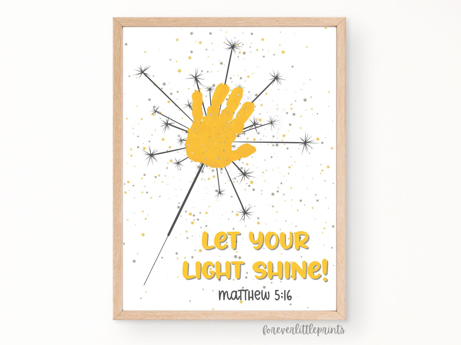 Let Your Light Shine New Years Christian Handprint Craft, Sunday School ...