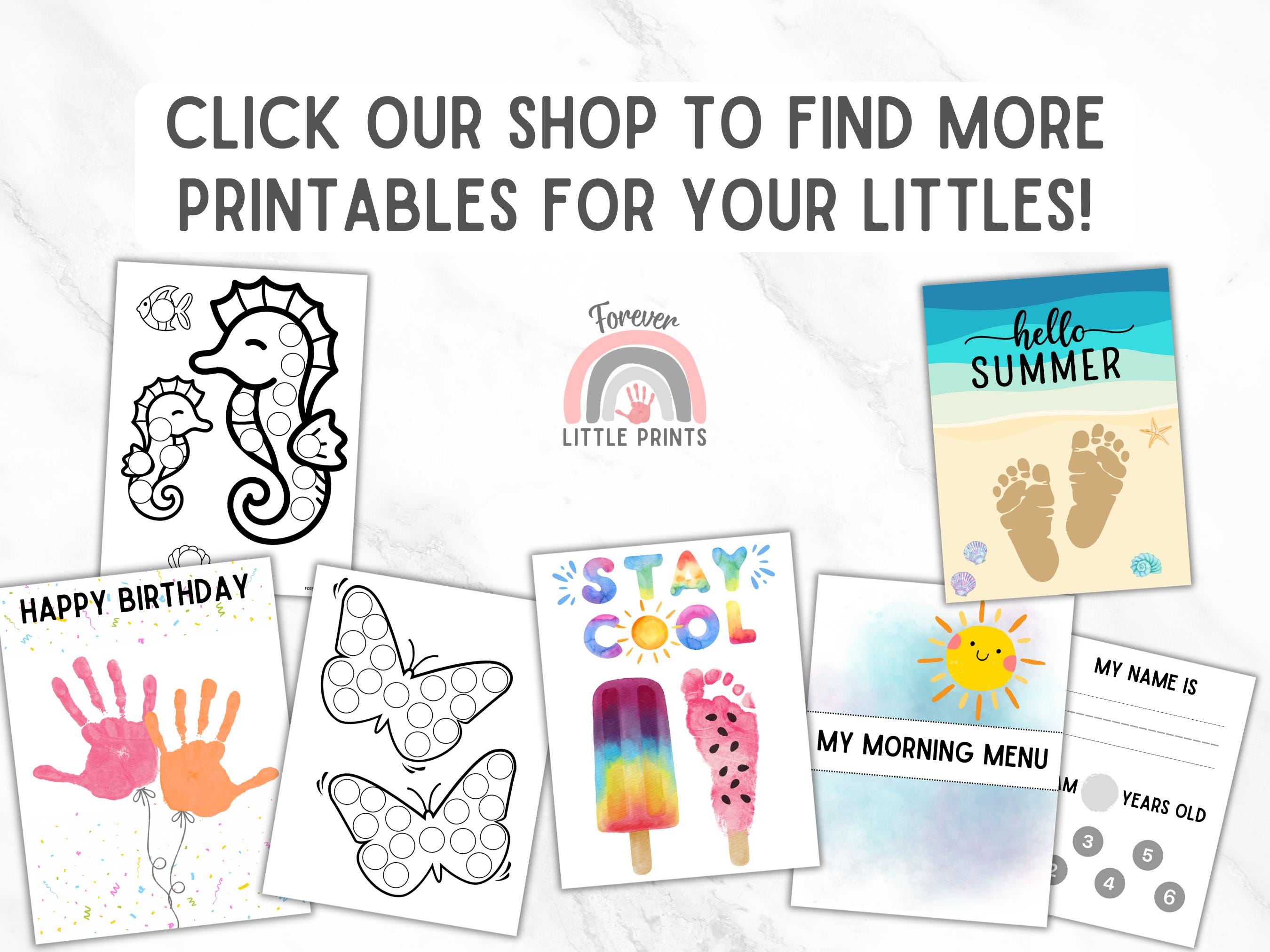 Alphabet Handprint Art Memory Book ABC Handprints Craft Kids Baby ...