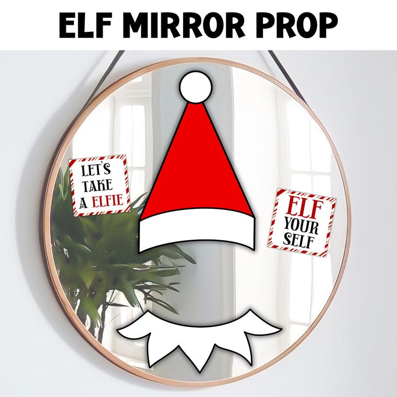 Elfie Selfie Printable - Etsy
