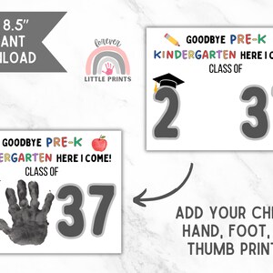 Preschool Graduation Handprint, Last Day of School, End of Preschool ...