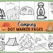 Camping Dot Marker Printable Pack, Fun Preschool Daycare Activity Pages ...