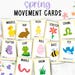 Spring Movement Cards, Spring Activity, Kids Action Cards Printable ...