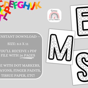 Alphabet Dot Marker Activity Pages, Do A Dot Marker Coloring Sheets ...