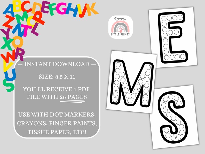 Alphabet Dot Marker Activity Pages, Do A Dot Marker Coloring Sheets ...