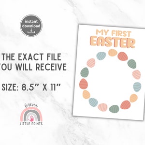 First Easter Handprint Craft, Preschool Activity, Baby Footprint Art ...