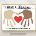 Martin Luther King Day Handprint Craft Classroom Activity for Kids ...