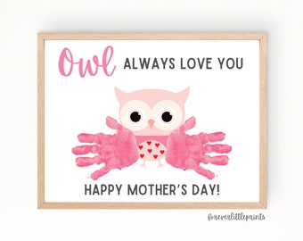 Mother's Day Handprint Printable Craft for Kids - Etsy
