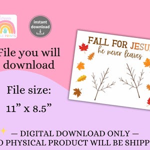 Fall for Jesus Handprint Art Leaves Bible School Craft for Toddlers ...